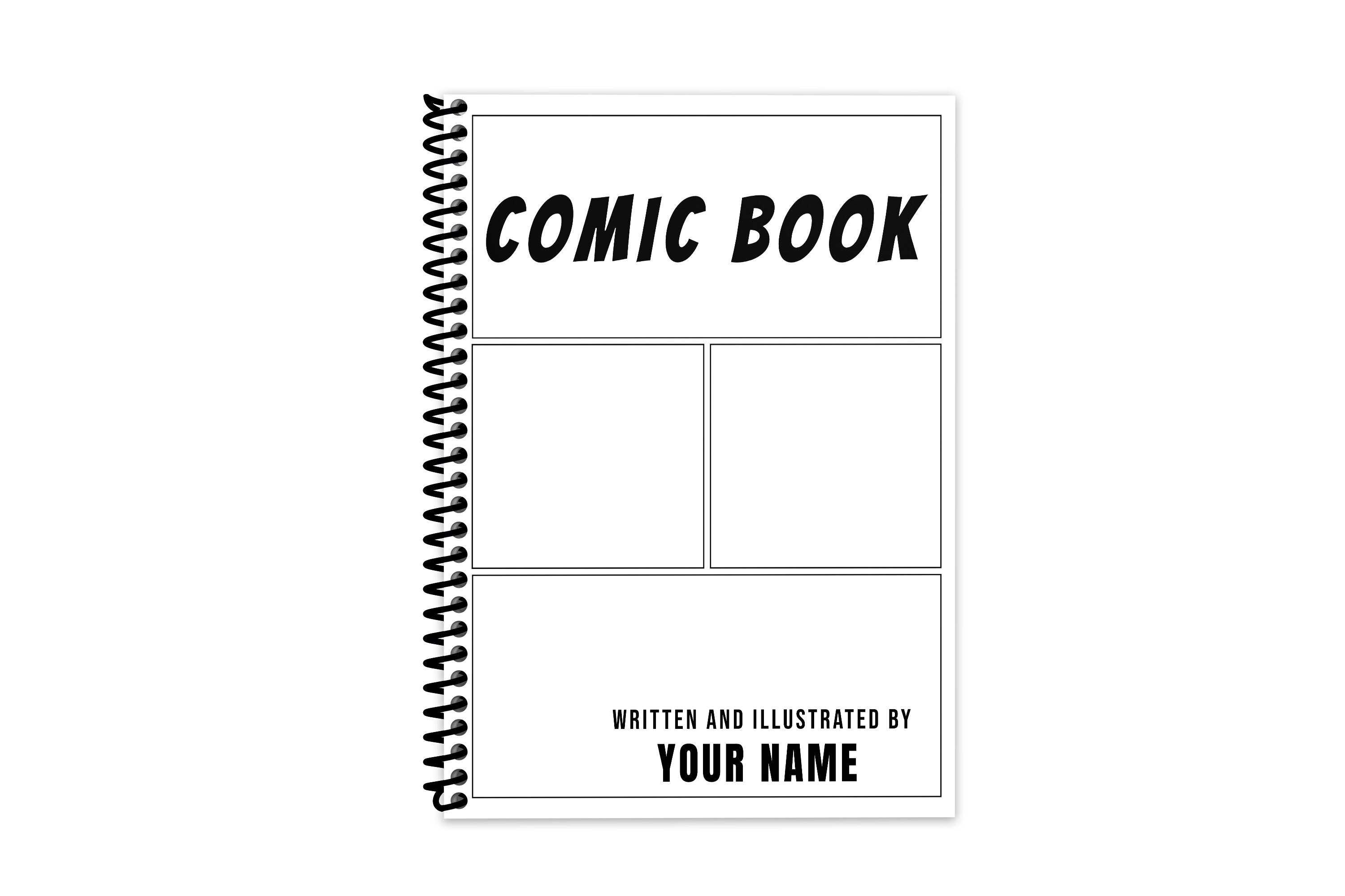 Personalized Comic Book With Your Name, Blank Comic Book for Comic ...