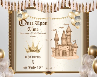 Princess Gold Castle Backdrop - Etsy