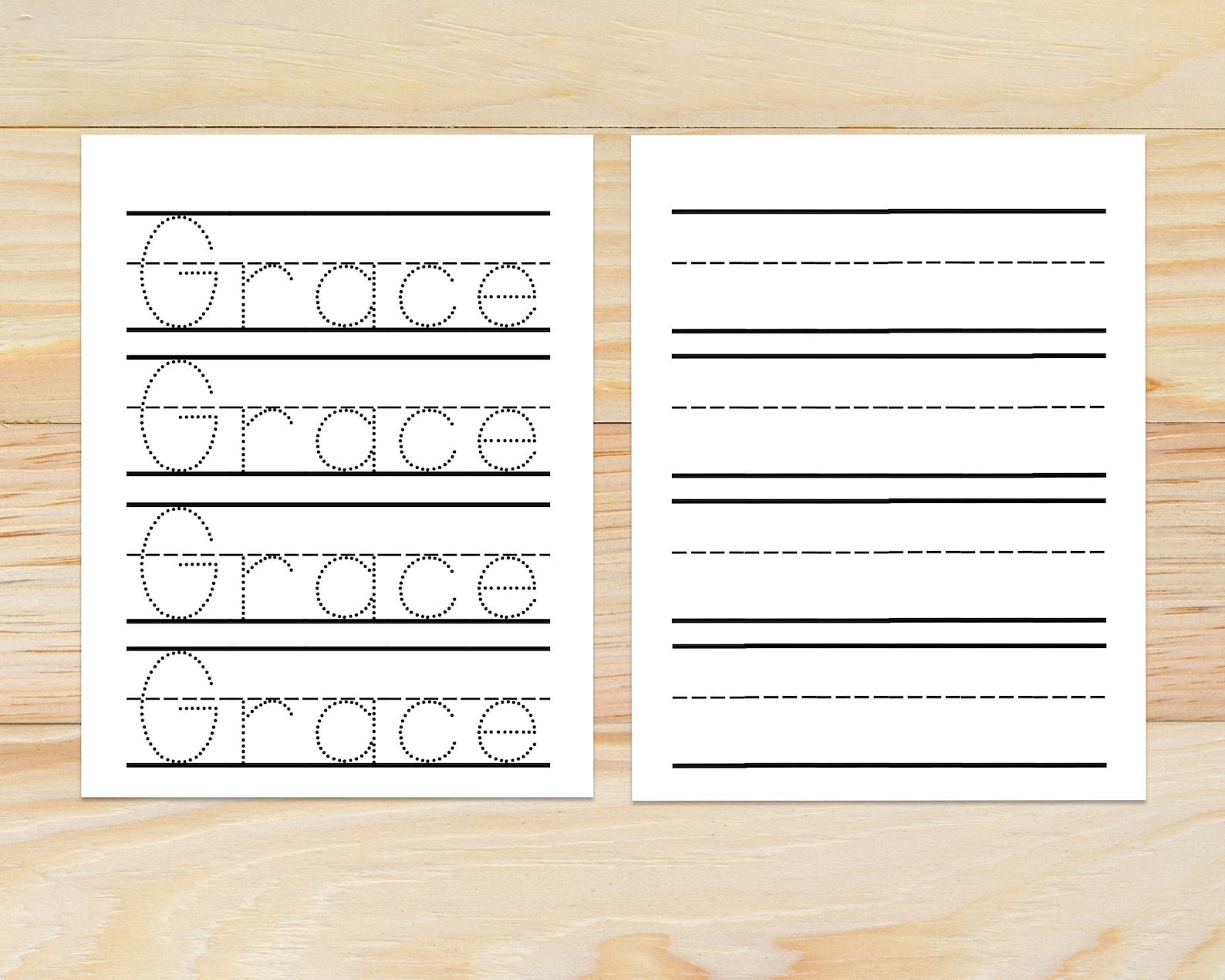 Custom Name Tracing Worksheet, Handwriting Practice, Name Writing ...