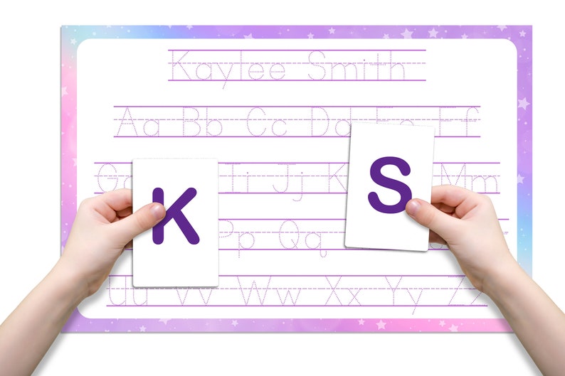 Personalized Princess Dry Erase Alphabet Placemat Double - Etsy