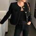 GLA Gold Button Pocket Tweed Jacket - Etsy