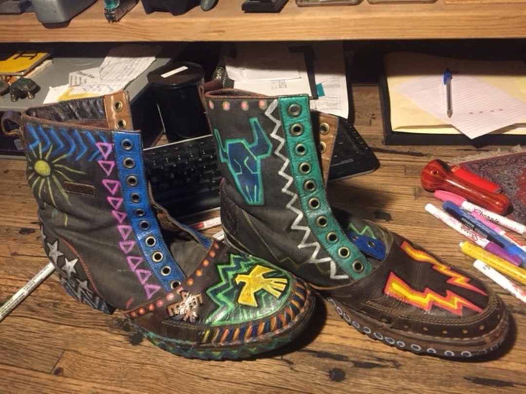 Hand Painted RJ Colt BOOTS - Etsy