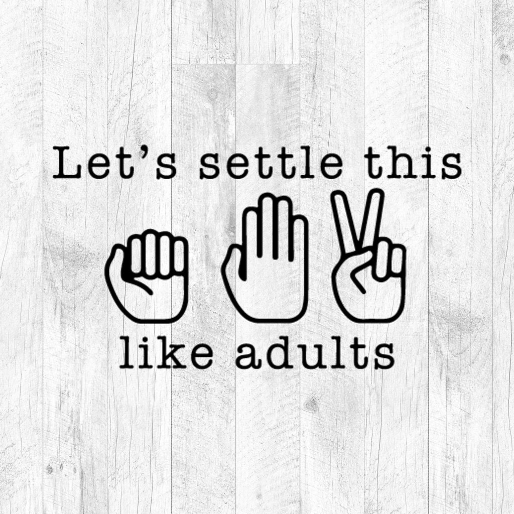 Lets Settle This Like Adults SVG PNG - Etsy