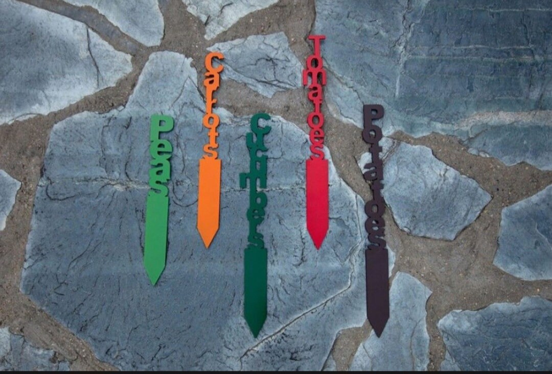 Steel Garden Markers: Extra Large, Rust Resistant, Heavy Duty - Etsy