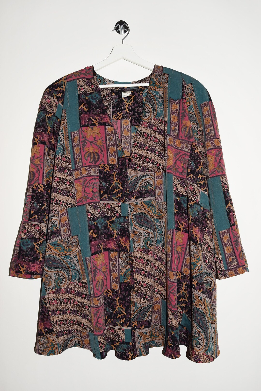 Vintage 90's Mille Shirt One Button Blouse, Fairy Lightweight Top Made ...
