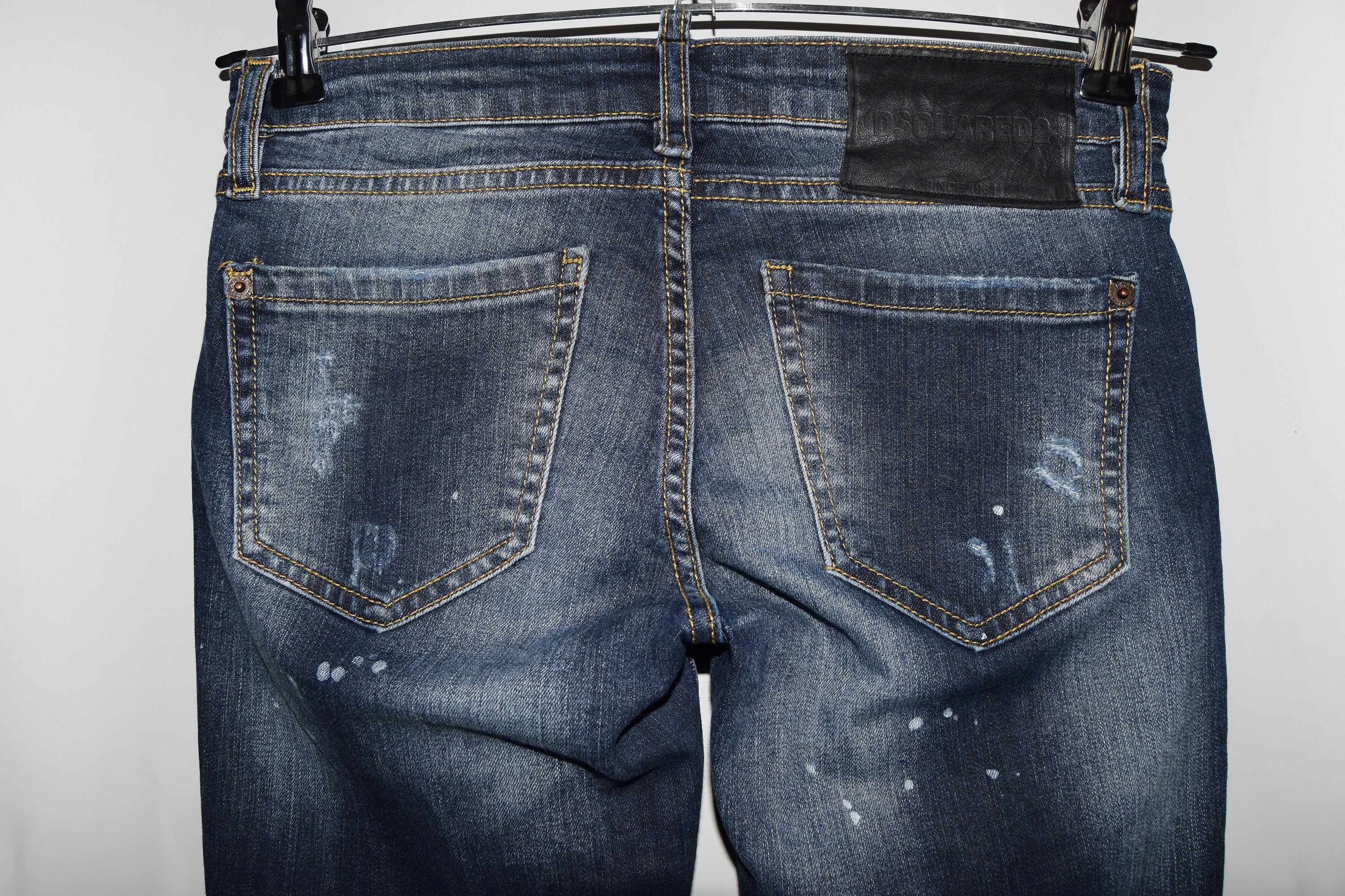 Dsquared2 Splatter Paint & Badges Jeans / Made in Italy - Etsy