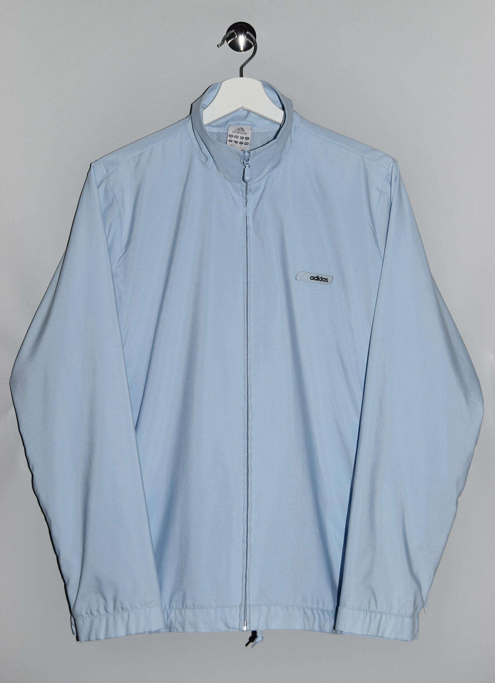 Vintage Adidas Track Top Light Blue Track Jacket Full Zip Sport Jacket ...