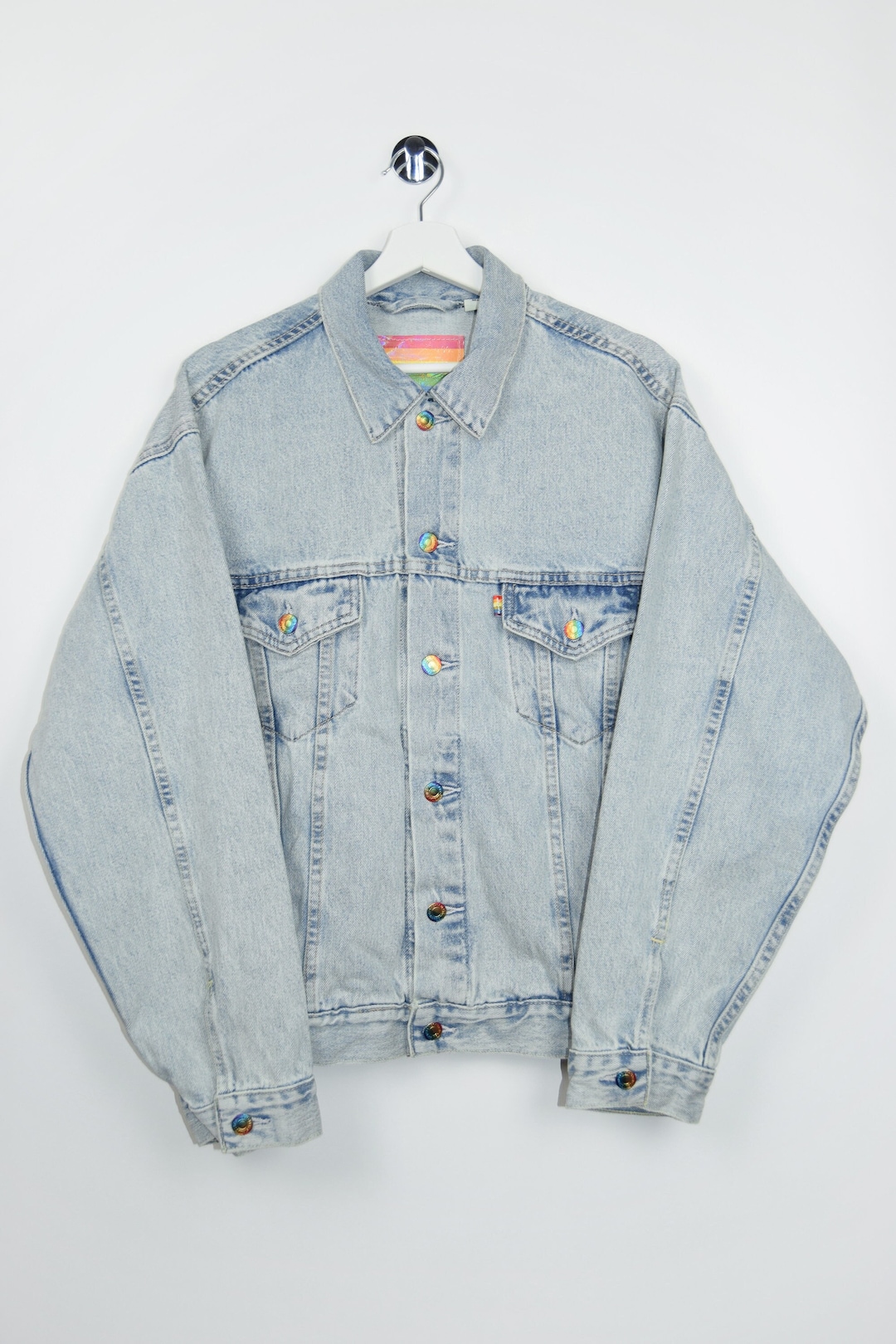 Levi's Pride Rainbow Trucker Jacket Liberation Denim, Colorful ...