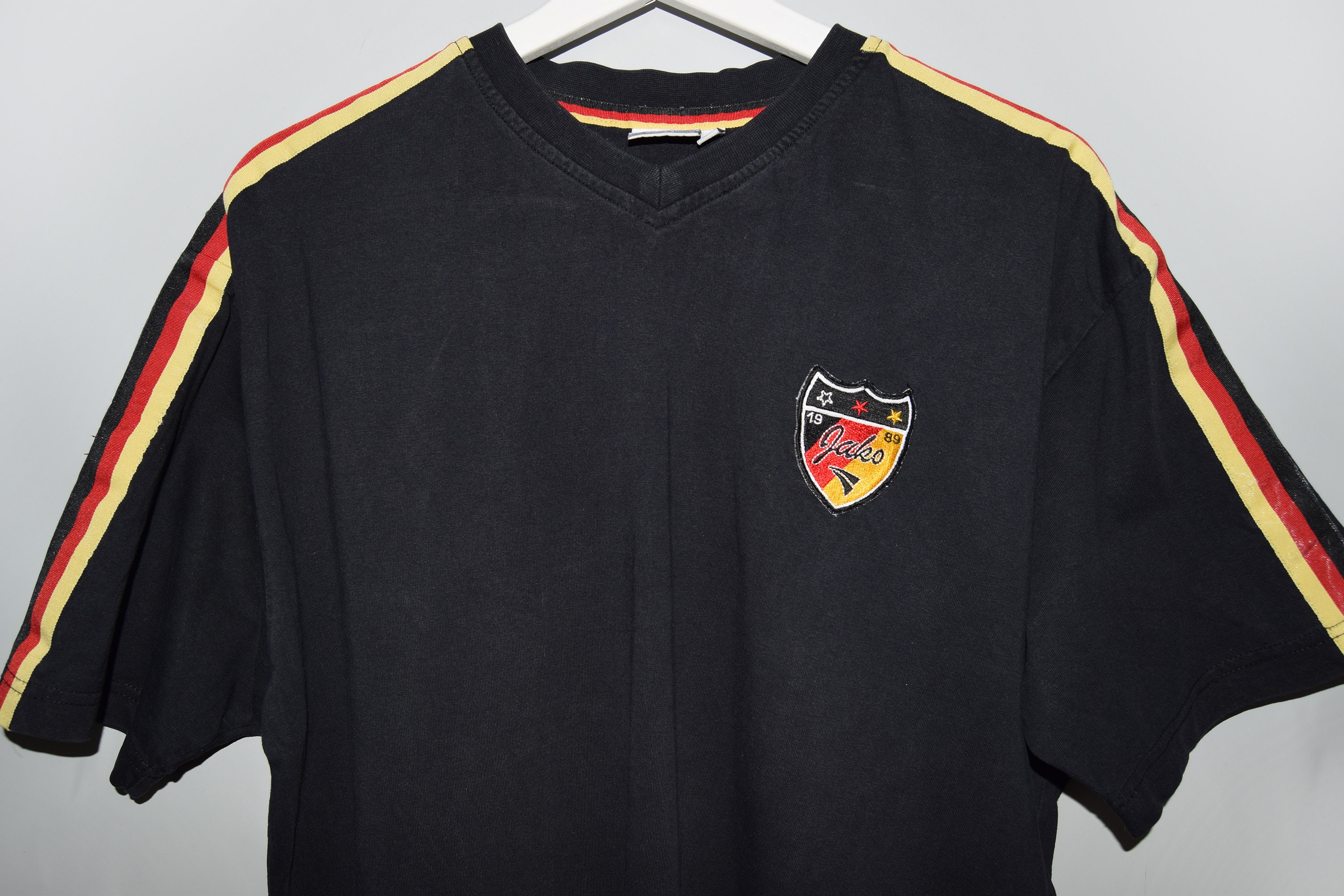 Jako V-neck T-shirt / German Flag Patch - Etsy UK