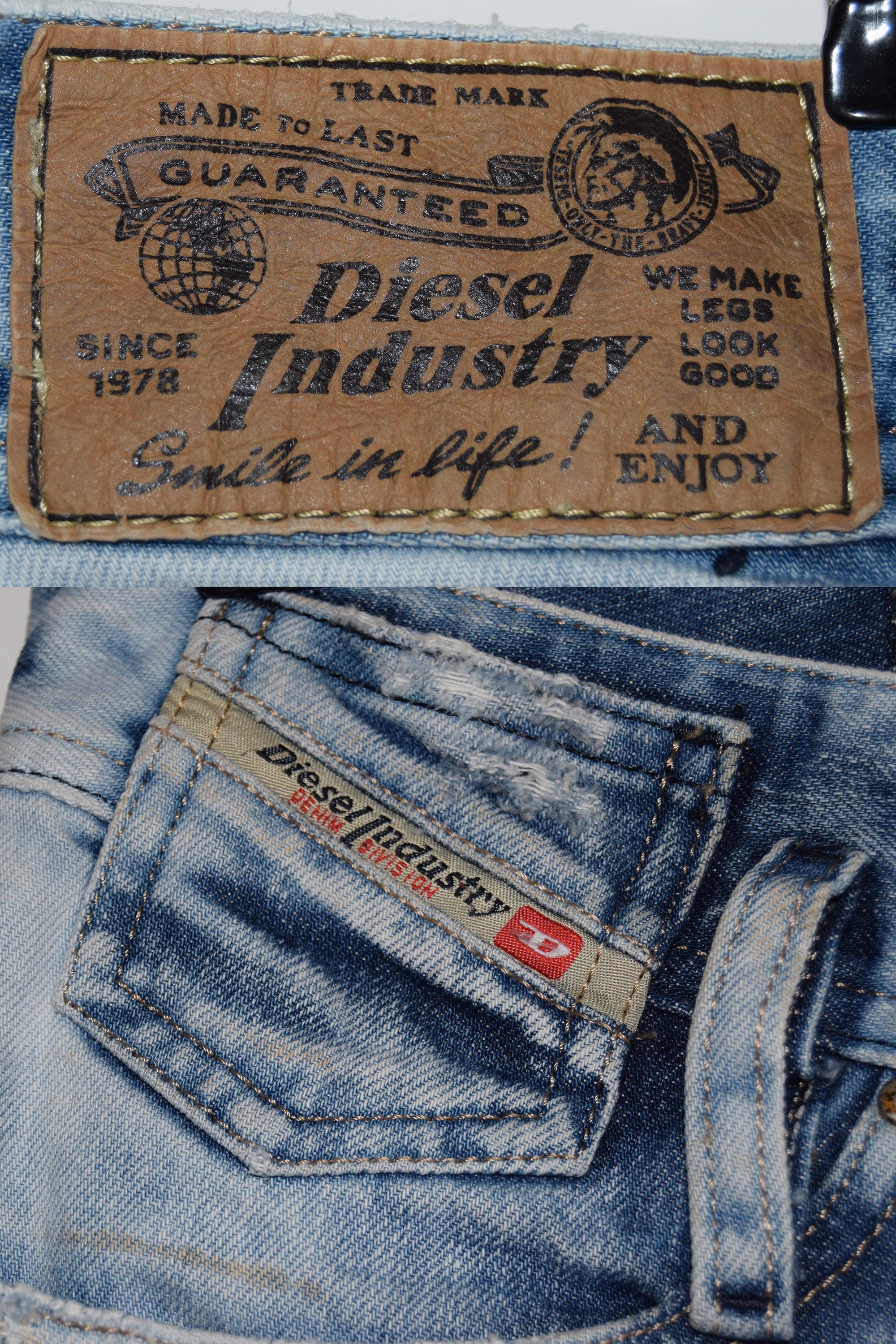 Diesel Matic Washed Distressed Slim-tapered Jeans Made in Italy Chic ...