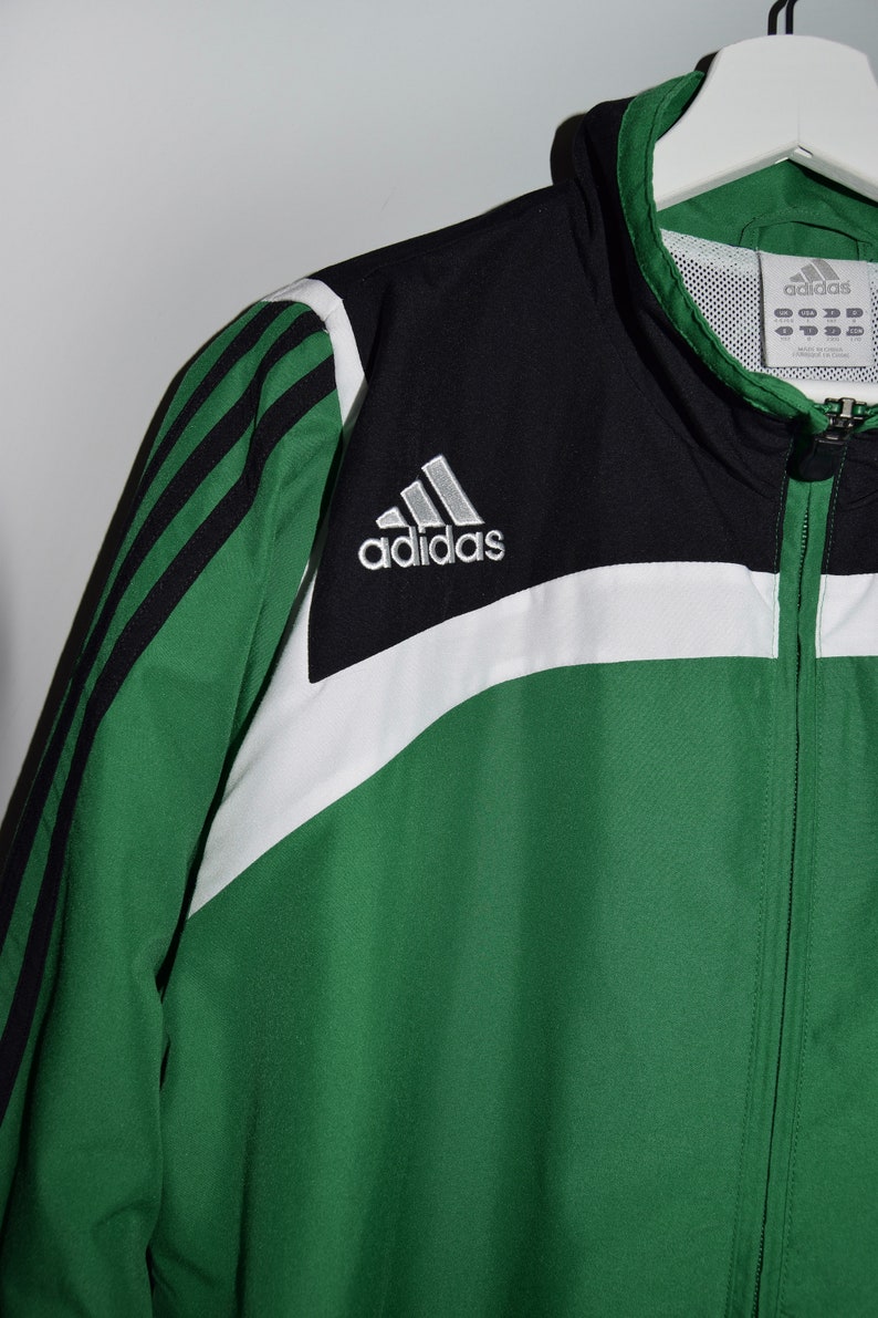 Adidas Track Jacket Tracksuit Top Full Zip Sport Jacket Green | Etsy