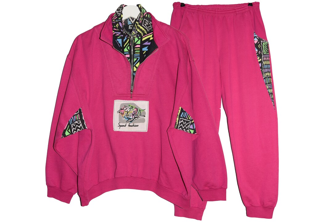 Vintgage 80's Style Sweatsuit - Etsy