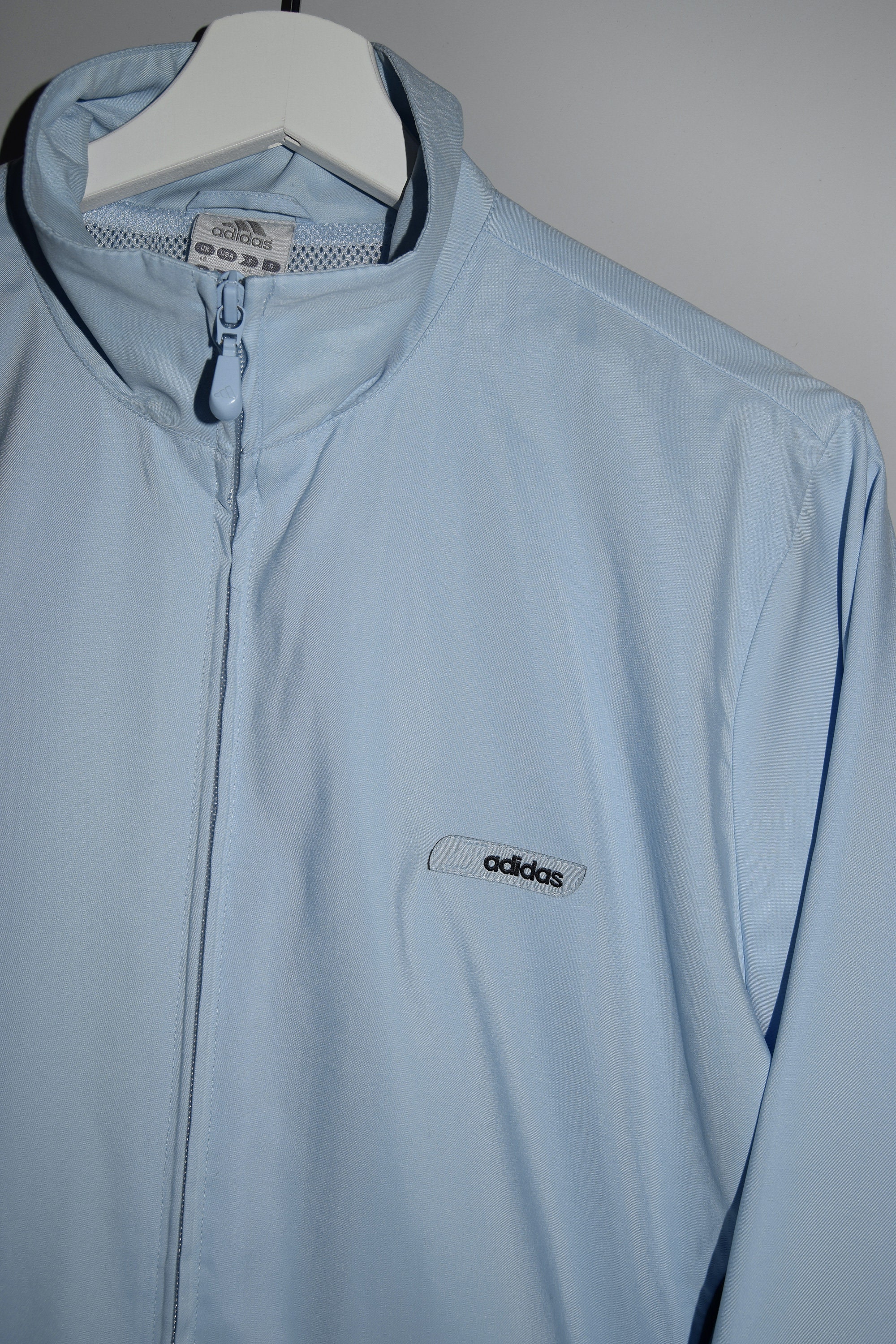 Vintage Adidas Track Top Light Blue Track Jacket Full Zip Sport Jacket ...