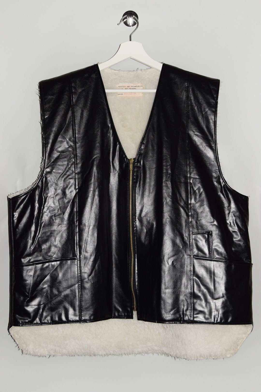 Vintage 80's 90's PVC Vest - Etsy
