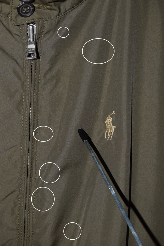 Polo Ralph Lauren Light Jacket Olive Green Retro Styl… - Gem