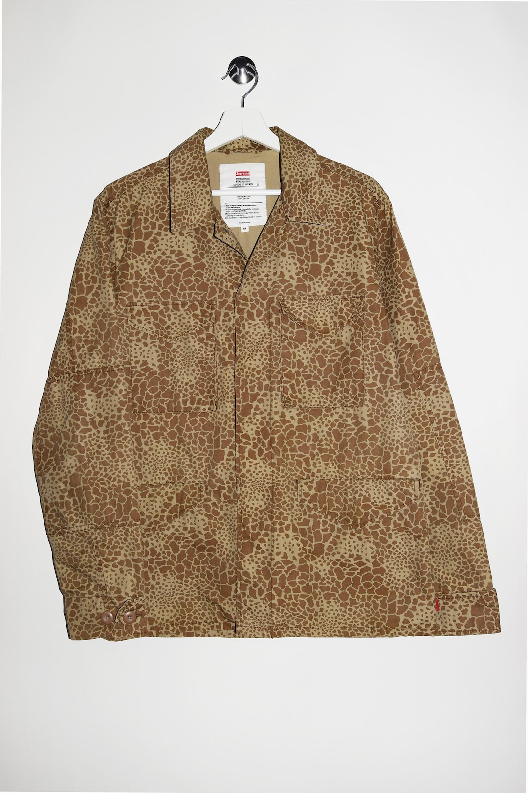 Supreme Jacket - Giraffe Camo Field Jacket, Beige Lightweight ...
