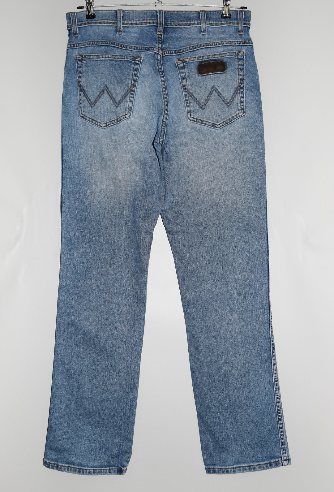 Wrangler Texas Light Blue Jeans Blue Denim Pants Straight Casual Retro ...
