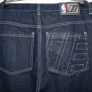 UNK Denim Jeans NBA Embroidered Basketball Pants, Vintage Streetwear ...