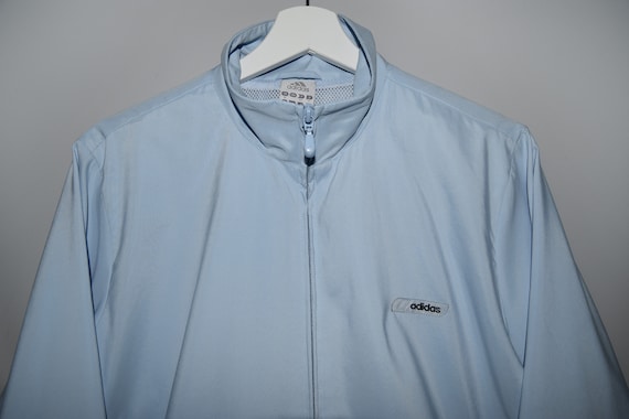 Vintage Adidas Track Top Light Blue Track Jacket Full… - Gem