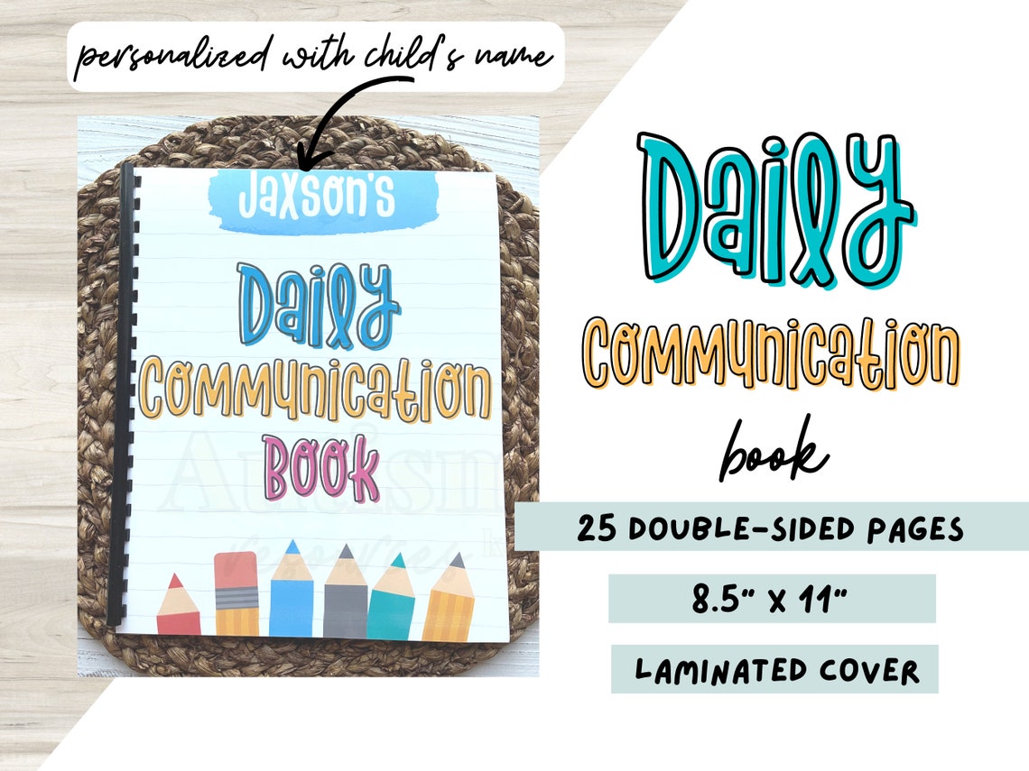 Autism School Communication Binder Autism Caregiver Daily - Etsy