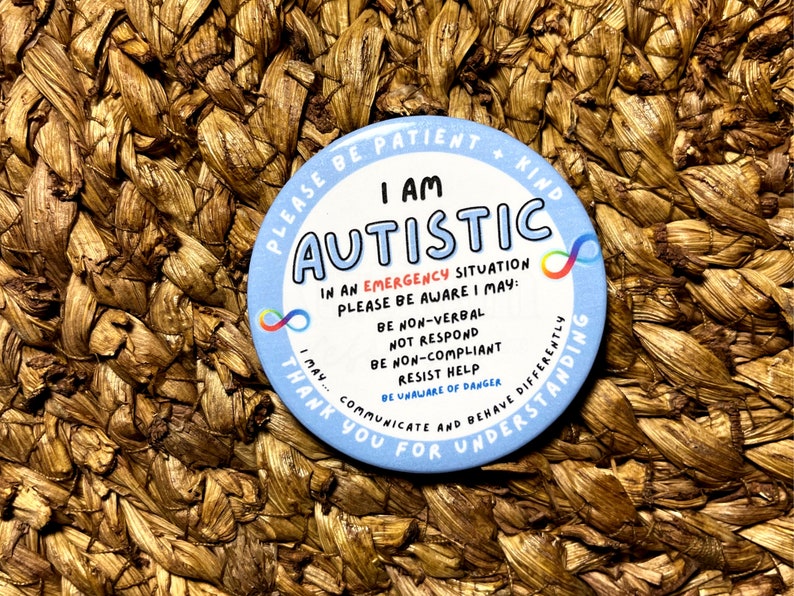 Autism Emergency Medical Alert ID Tag Autism Awareness - Etsy