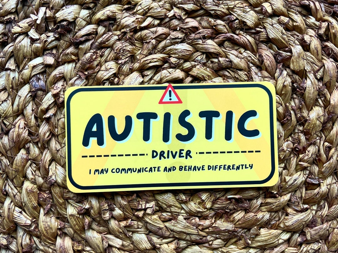 Autistic Driver Vinyl Car Decal | Autism Awareness | Autistic Driver on ...