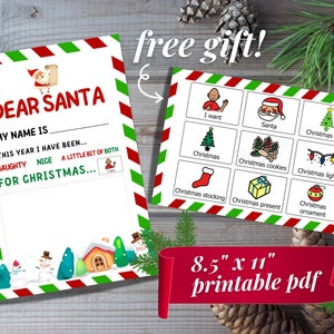 Dear Santa Printable Card | Christmas PECS Communication Board | Non ...