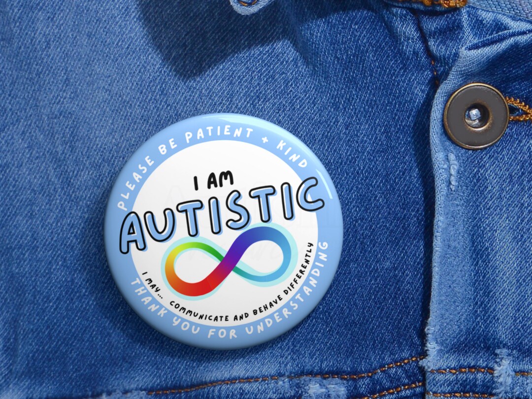 Autism Medical Alert ID Tag | Autism Awareness Pinback Button Badge ...