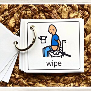 Autism Visual Potty Training Chart for Boys | Picture Communication ...