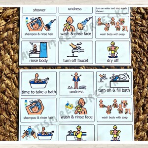 Autism Visual Potty Training Chart Bundle | Picture Communication Cards ...
