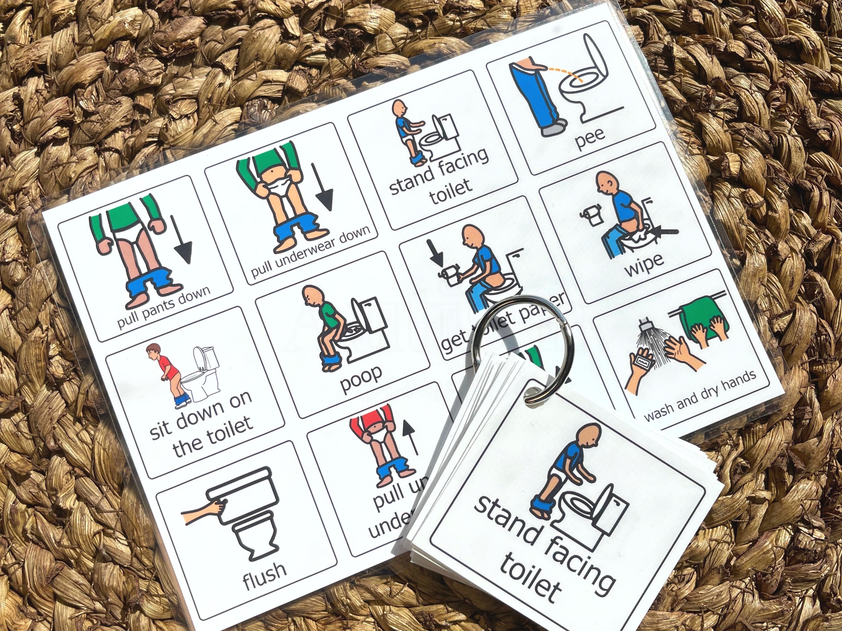 Autism Toilet Visual Cue Potty Schedule