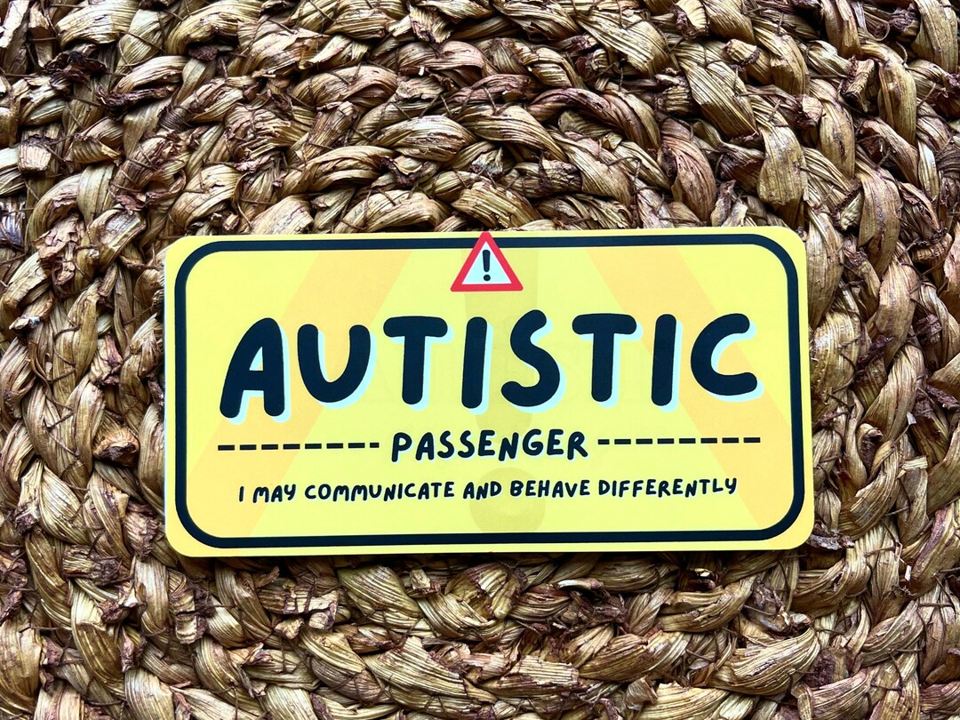 Autistic Passenger Vinyl Car Decal | Autism Awareness | Autistic Child ...