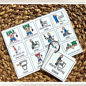 Autism Visual Potty Training Chart Bundle | Picture Communication Cards ...