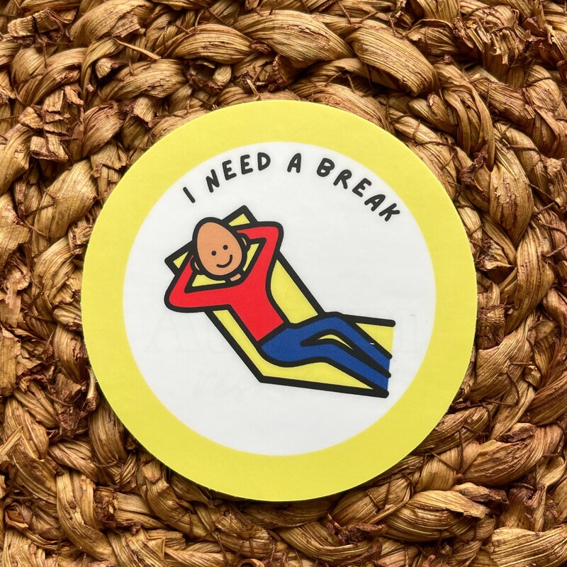 I Need a Break Visual - Etsy
