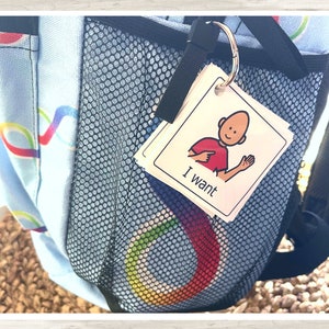 Picture Communication Board Keyring Cards | Communication Cards for Non ...