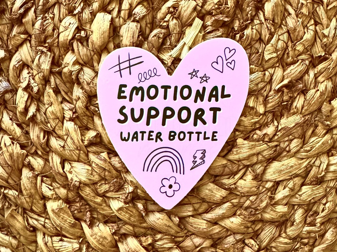 Anxiety POTS Chronic Illness Emotional Support Water Bottle Vinyl ...