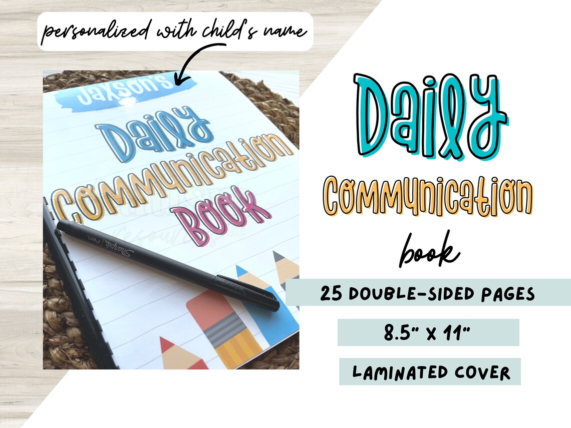 Autism School Communication Binder Autism Caregiver Daily - Etsy