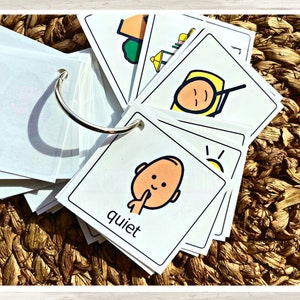Picture Communication Board Keyring Cards | Communication Cards for Non ...