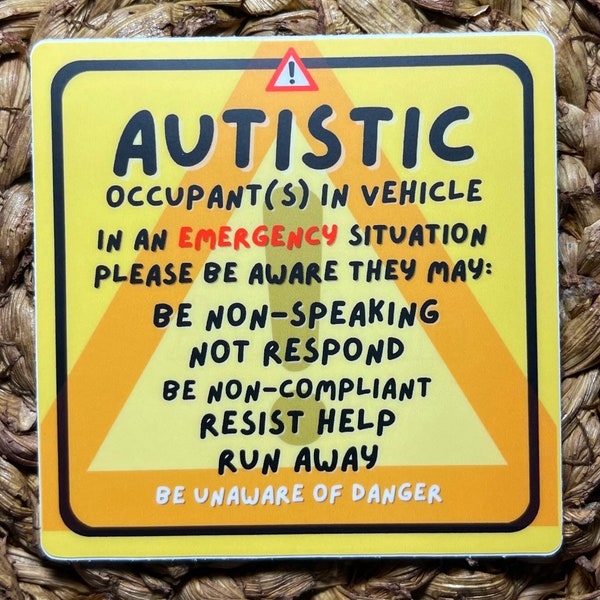 Autism Car Decal Card - Etsy