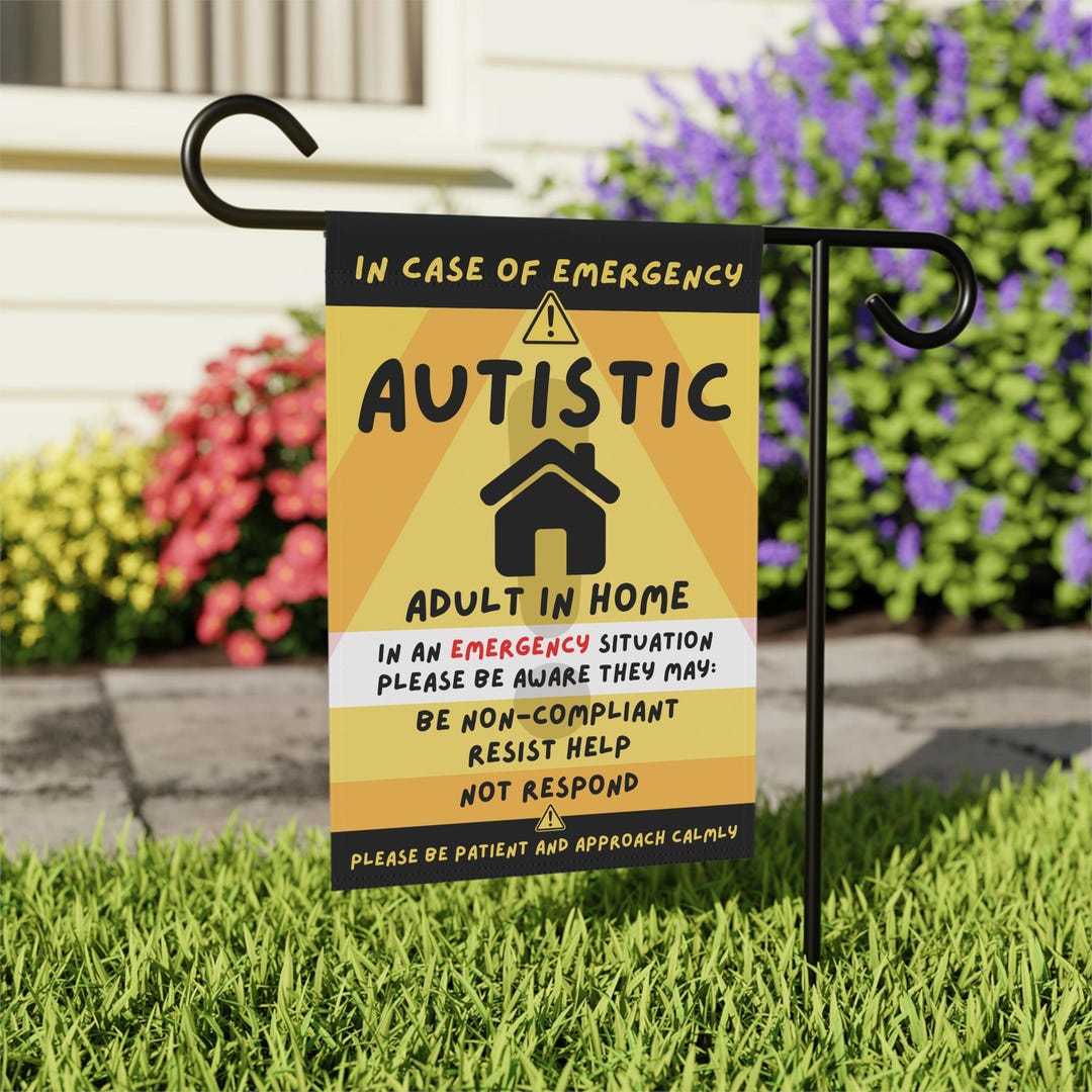 Autistic Adult in Home Sign for Residential Assisted Independent Shared ...