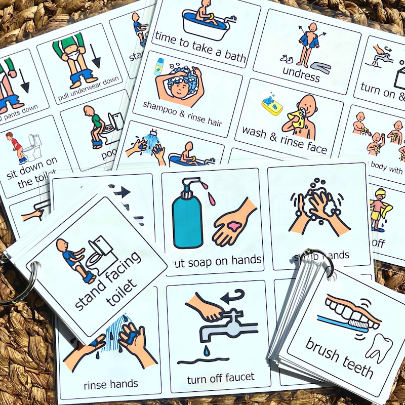 Pecs Communication Cards Bathroom - Etsy