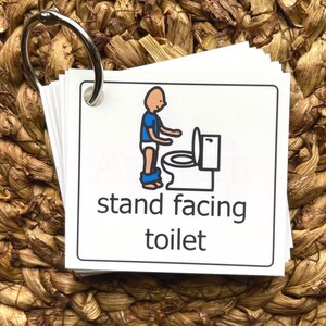 Autism Visual Potty Training Chart for Boys | Picture Communication ...