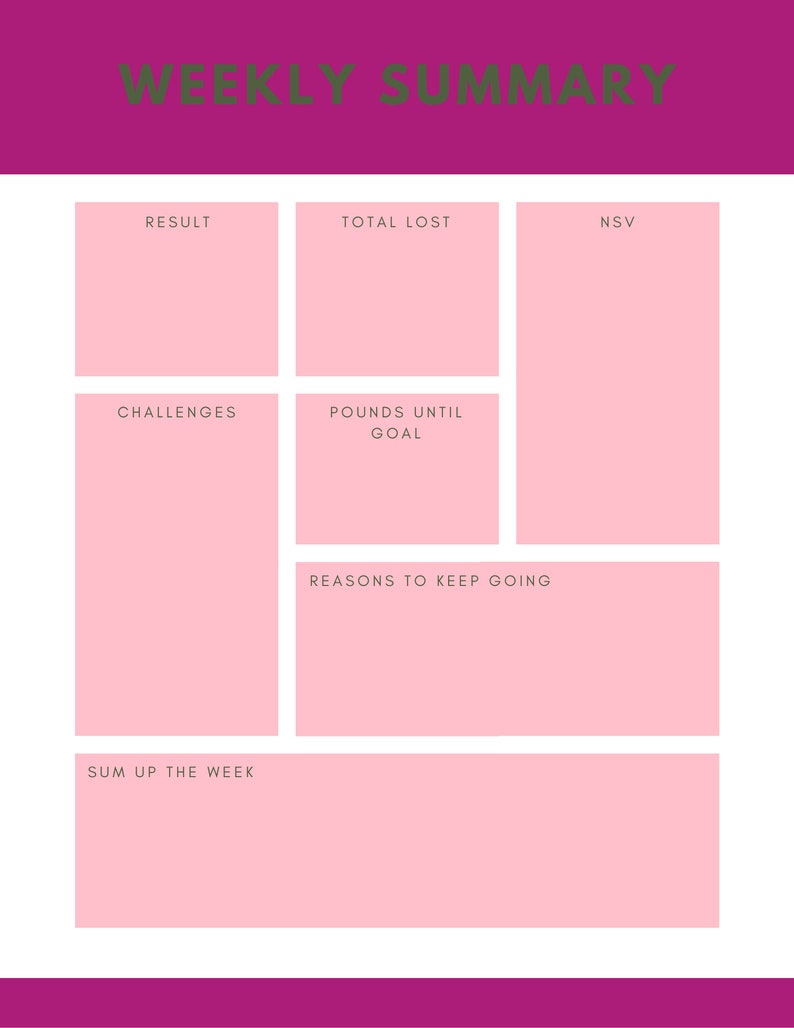 Optavia 5&1 Journal - Etsy