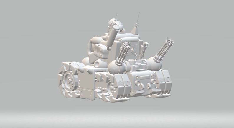 Metal Slug Tank 3d Print Stl - Etsy