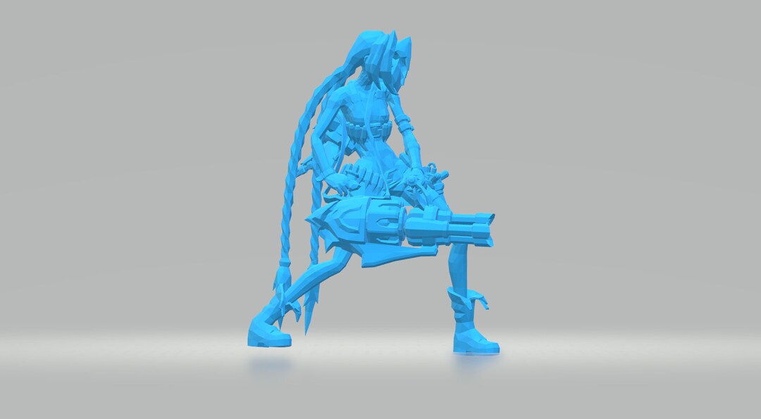 Jinx 3D Lol Arcane Mad Girl 3D Printer CNC - Etsy