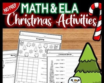 Christmas Gumdrop Math Activities & More for 1st and 2nd Grade - Etsy