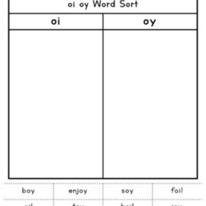 Diphthongs Word Sort - Etsy