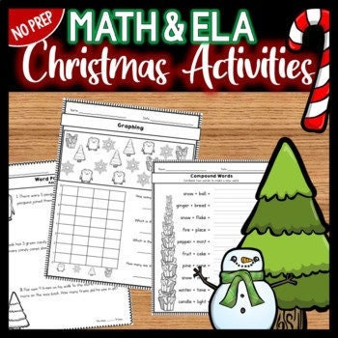 Christmas Activities | Math & ELA - Etsy