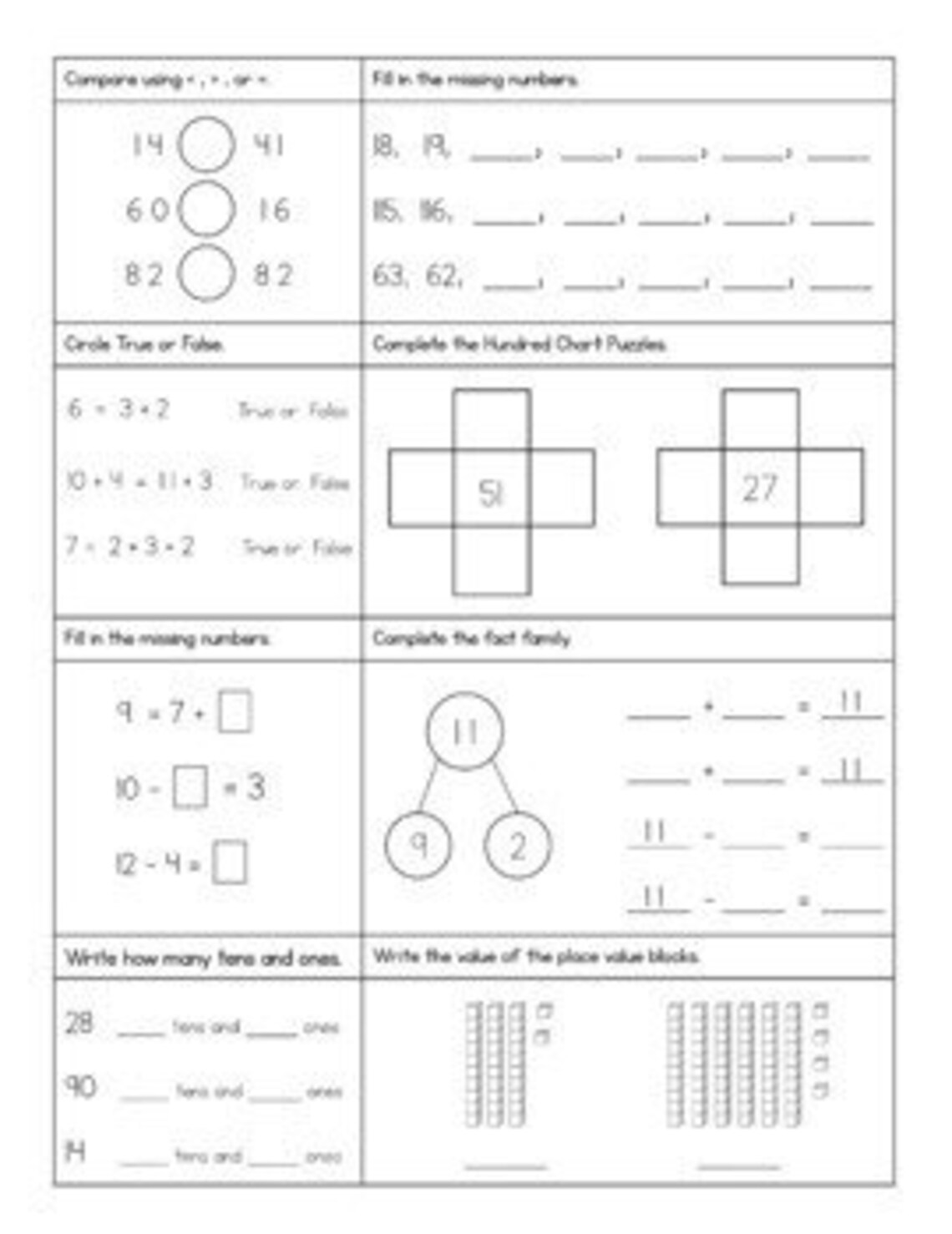 First Grade End-of-year Math Assessment | Common Core Based - Etsy