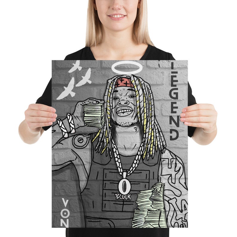 King Von Wall Art RIP King Von Art Print Rapper Poster Hip | Etsy